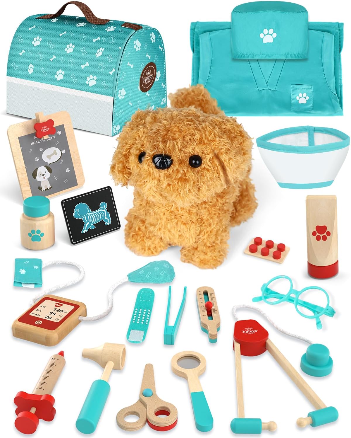 Lehoo Castle Kids Doctor Set, Toy Medical Kits 36 PCS, Pretend Play ...