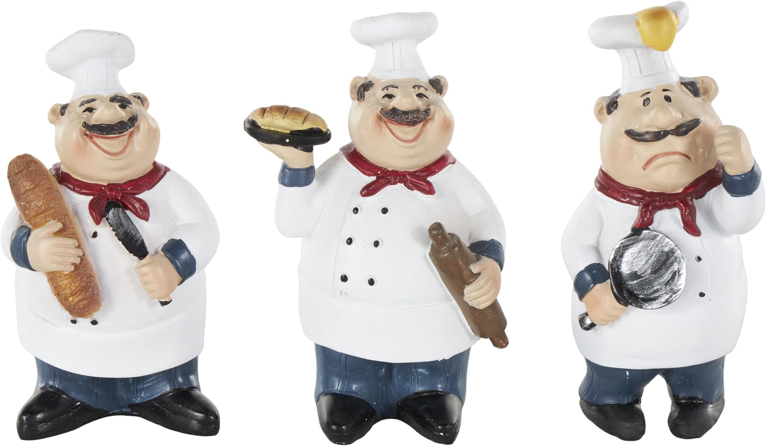 Amazon.com: SMANTA Holding Plate of Pasta Decorative French Chef ...