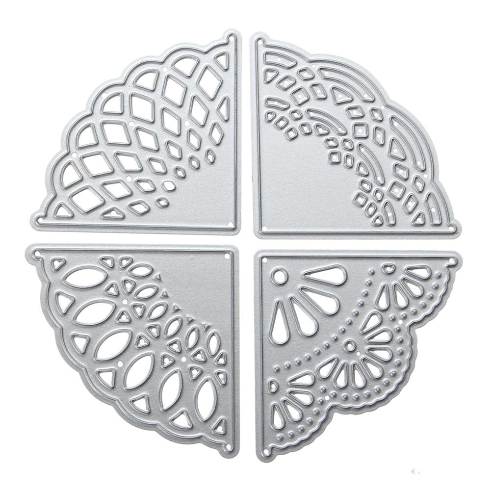Starnearby Corners Metal Cutting Dies for DIY Scrapbook Embossing Craft ...