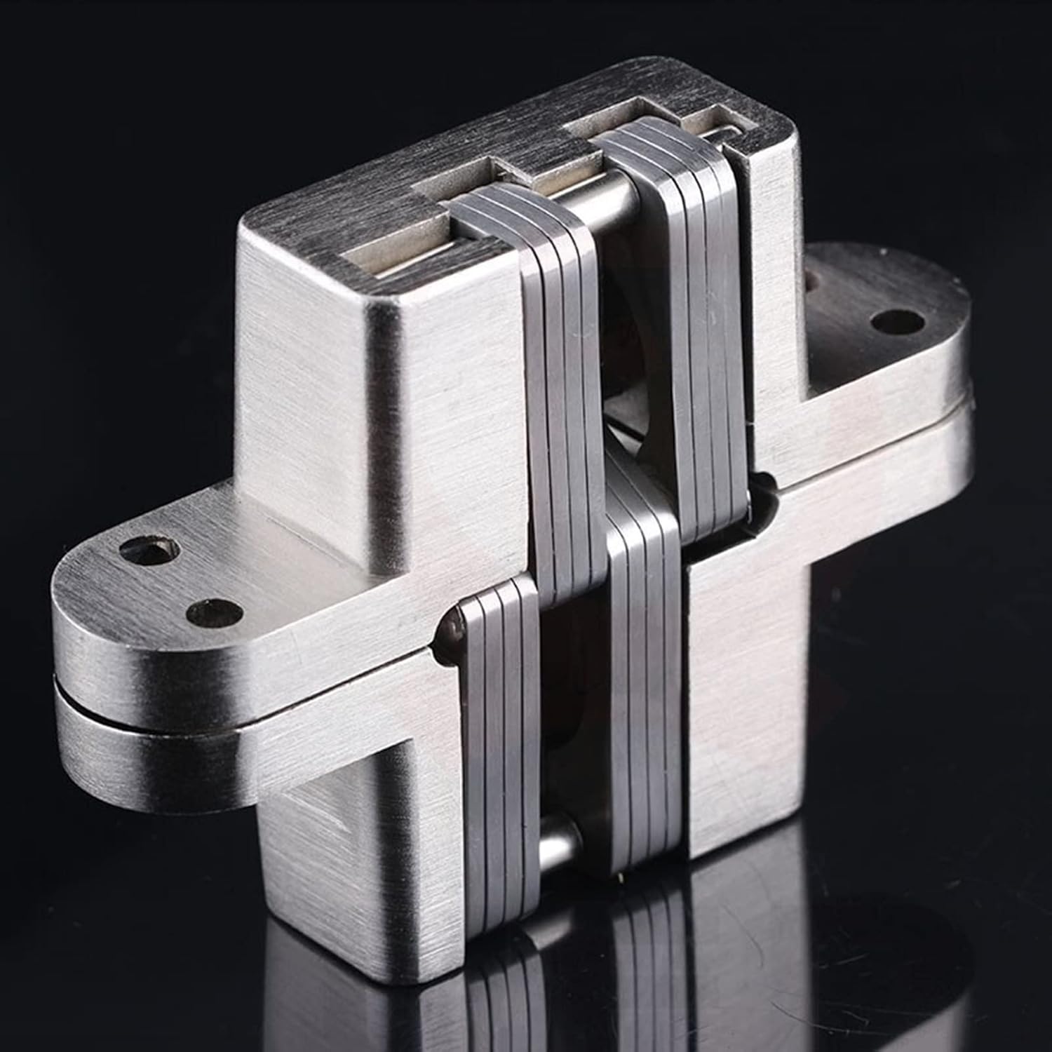 Amazon.com: XADITON 2PCS 304 Stainless Steel Hidden Hinges Seven Size ...