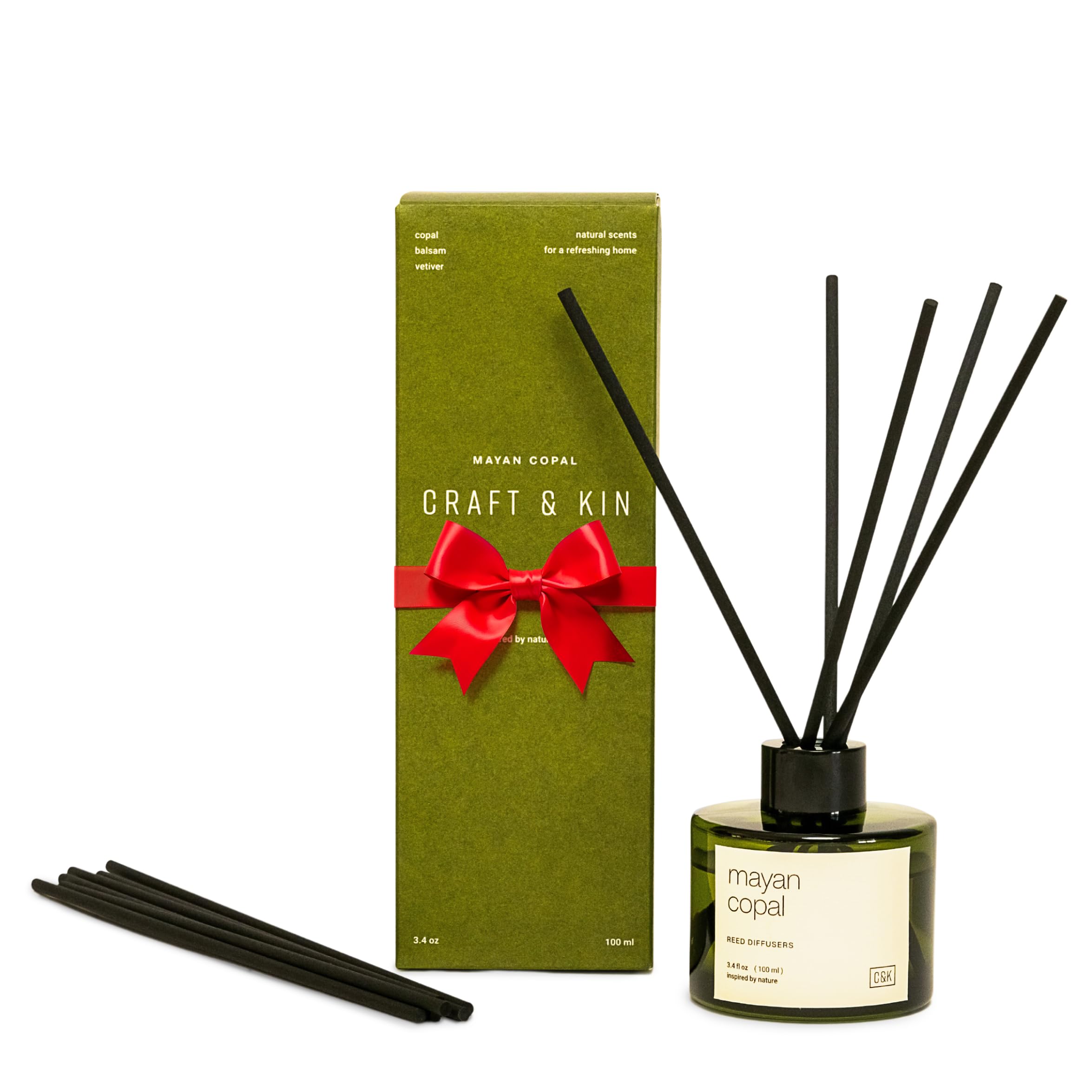 Amazon.com: Craft & Kin Reed Diffuser Set Mayan Copal, Reed Diffusers ...