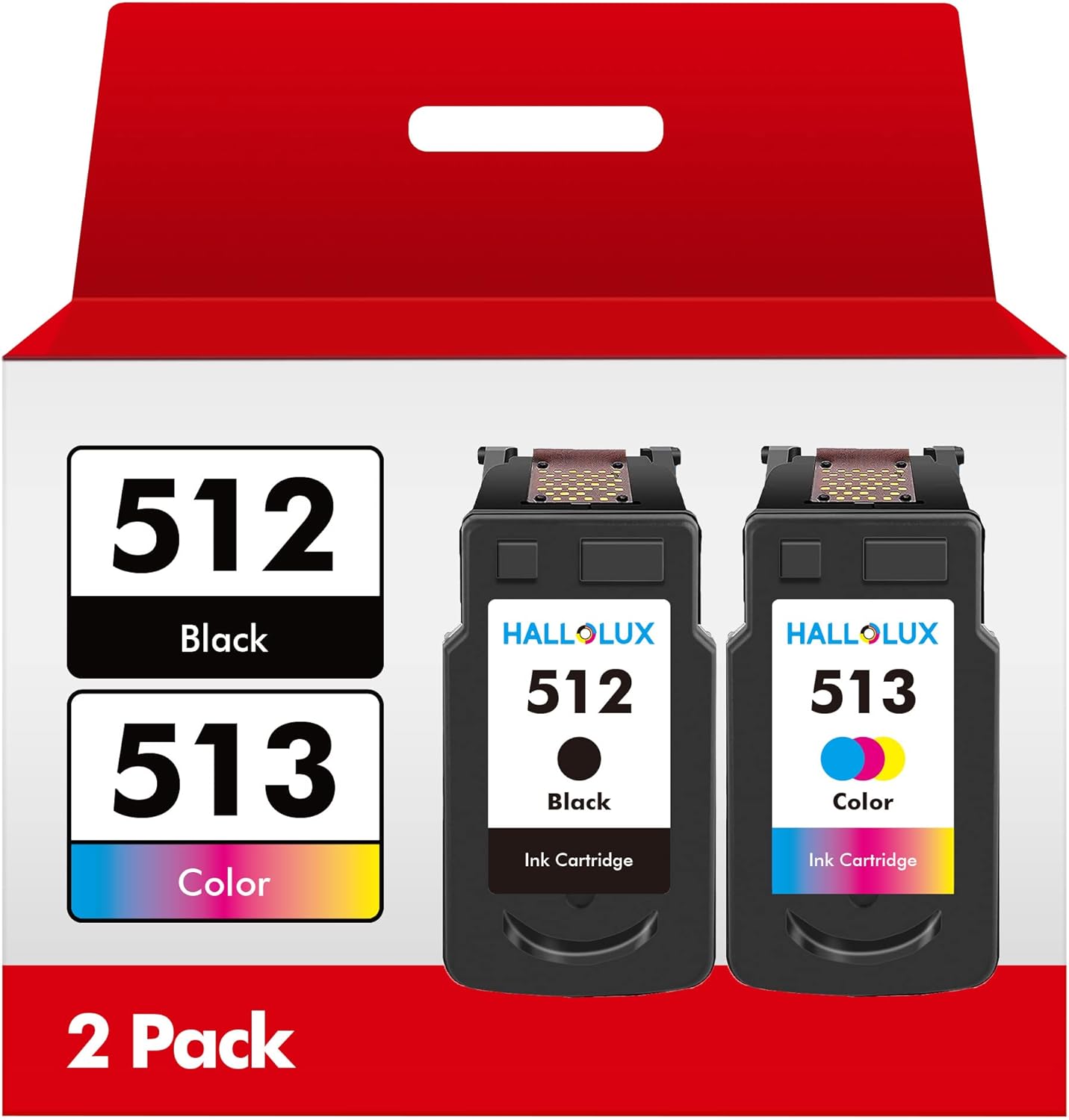 HALLOLUX PG512 CL513 Wiederaufbereitet Druckerpatronen Kompatibel für ...