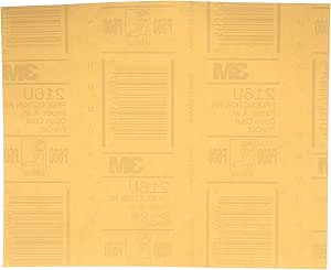 3M Gold Abrasive Sheet, 02537, P600 grade, 9 in x 11 in, 50 sheets per ...