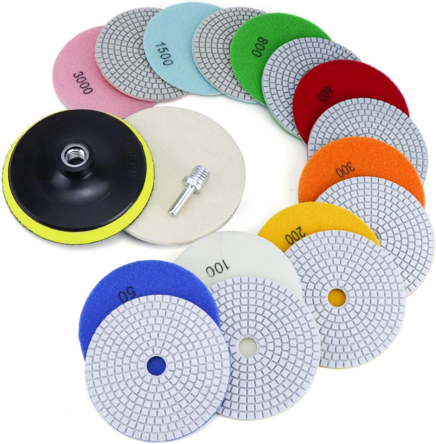 Amazon.com: MB Stone MB-20 Polishing Kit - Granite Polish, Granite Polishing Tool, Stone Polish ...