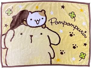 Amazon.co.jp: [丸眞] ひざ掛け 3245013000 05ポムポムプリン 約H70×W100cm : ホーム＆キッチン