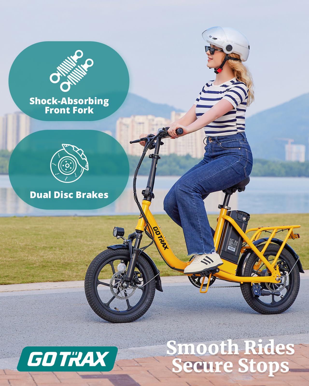 Snapklik.com : Gotrax NEPHELE 16 Folding Electric Bike, Max Range 25Miles