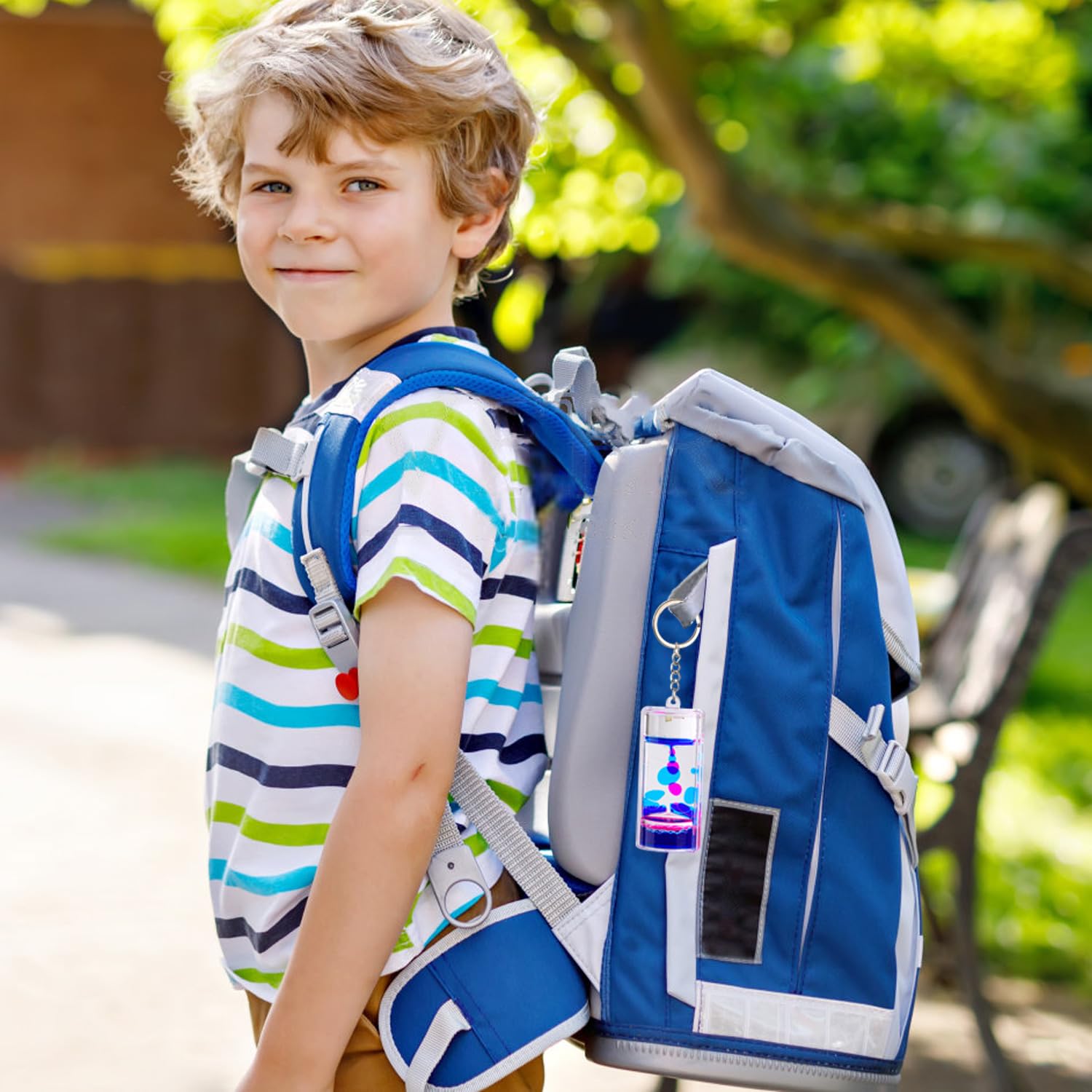 Snapklik.com : CAILINK 4 Pack Liquid Motion Bubbler Keychains,Fidget ...