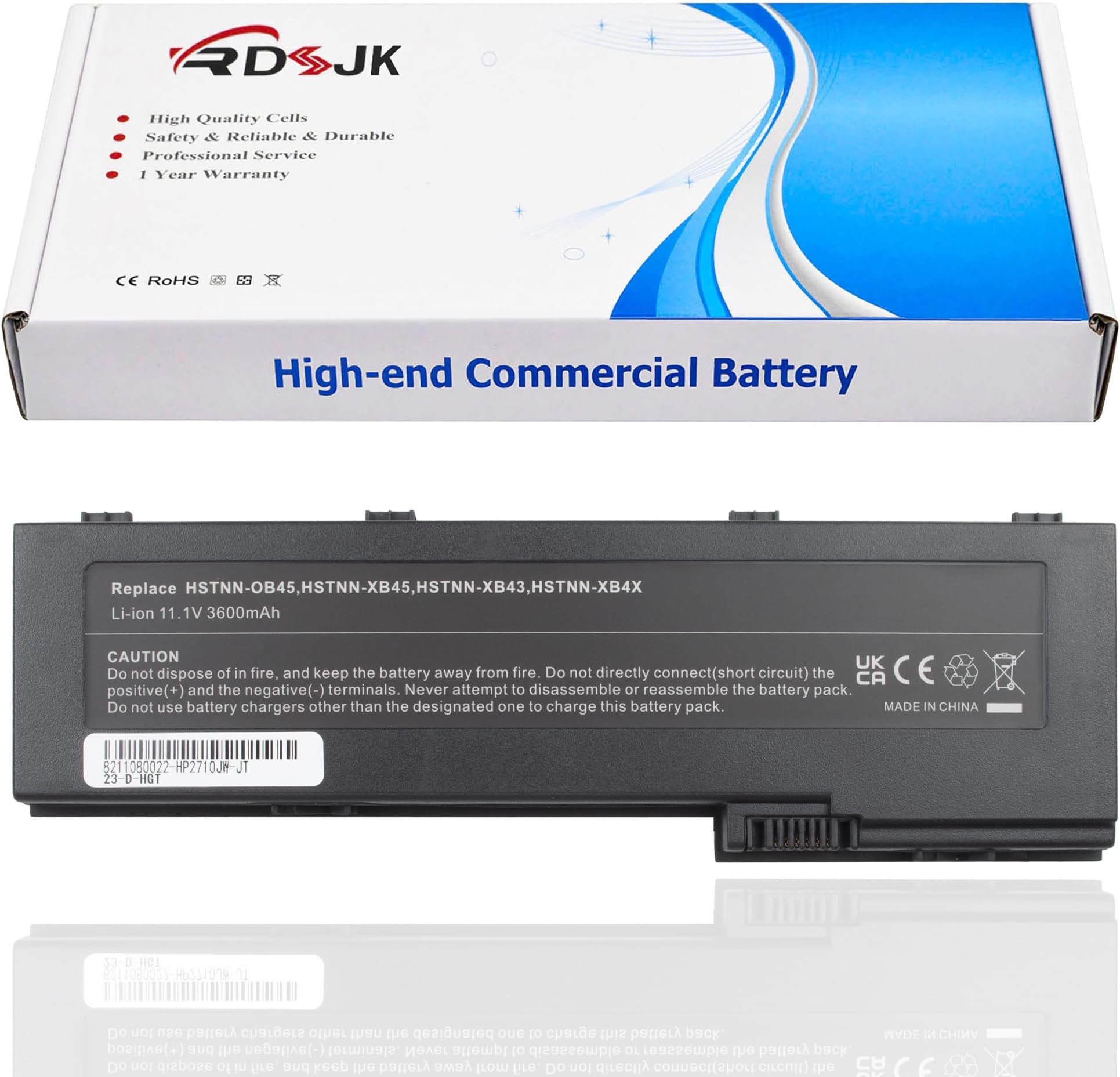 Amazon.com: RDSJK OT06XL OT06 Laptop Battery for HP Elitebook 2710P ...