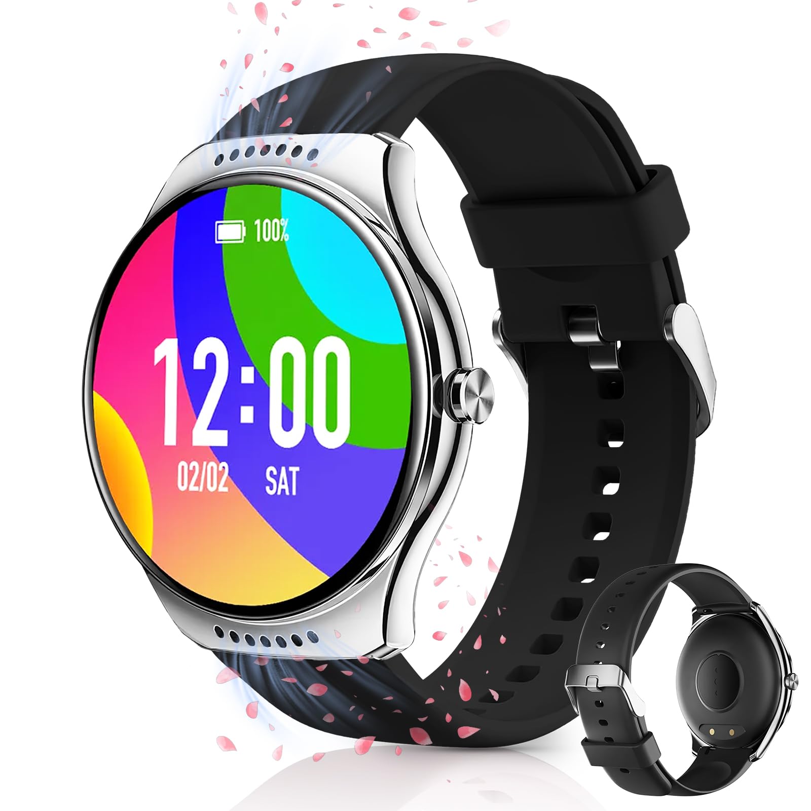 KongJies Reloj Inteligente con Bluetooth, Smartwatch Impermeable IP67 ...