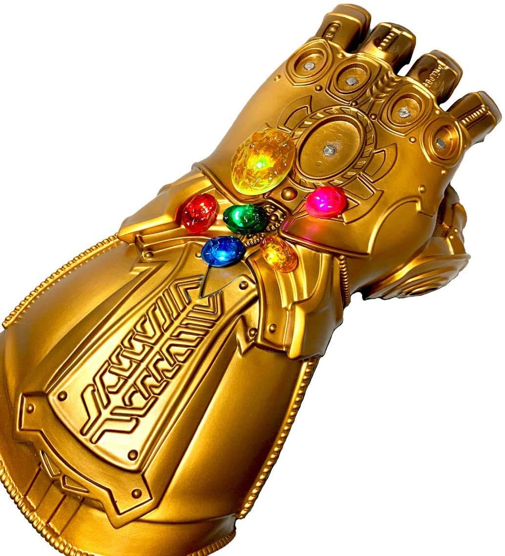 Infinity Gauntlet Glove For Adult Light Up Stones Gem Thanos Gauntlet ...