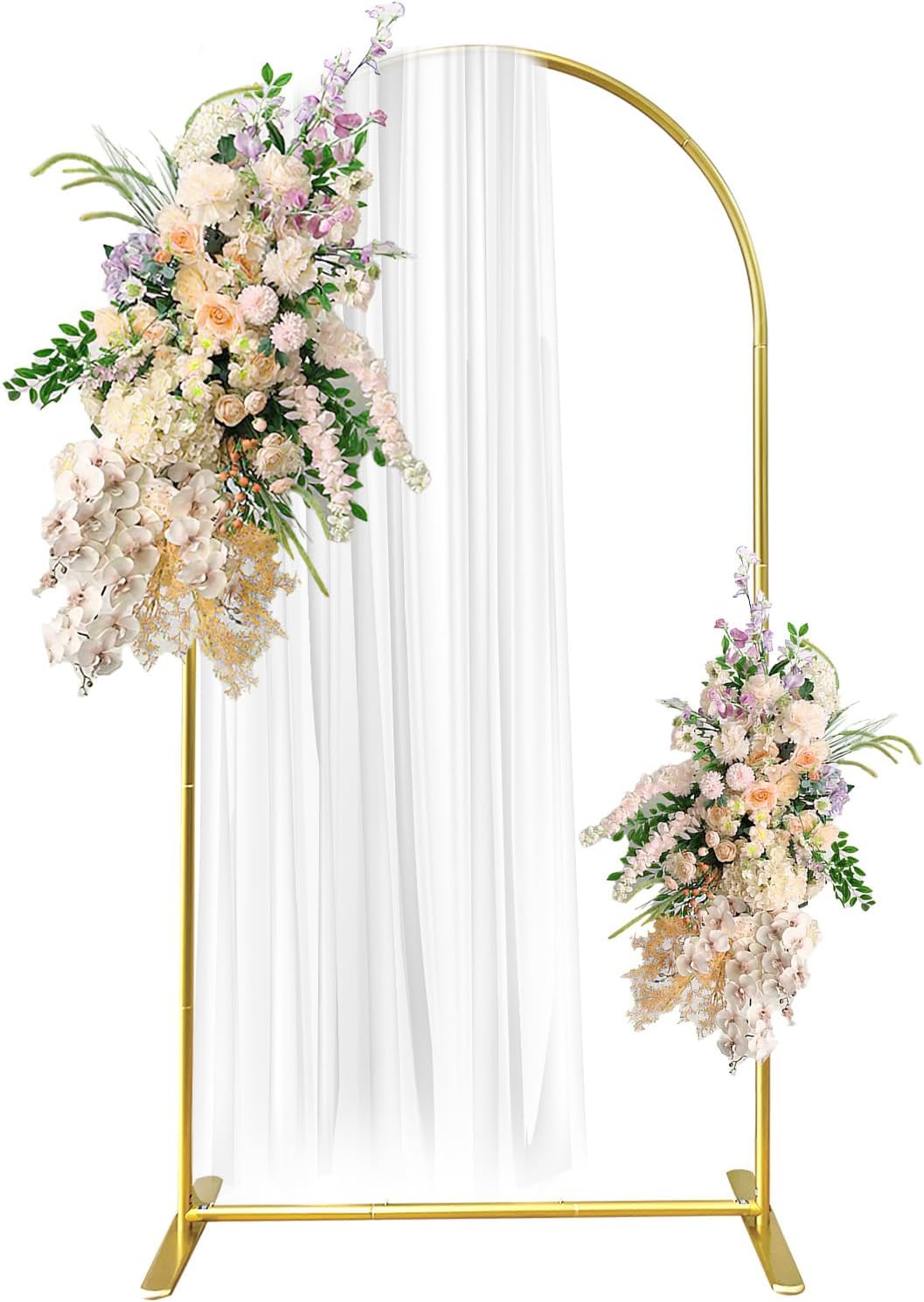 Amazon.com : Aluminum Metal Arch Backdrop Stand, 7.2FT Gold Balloon ...