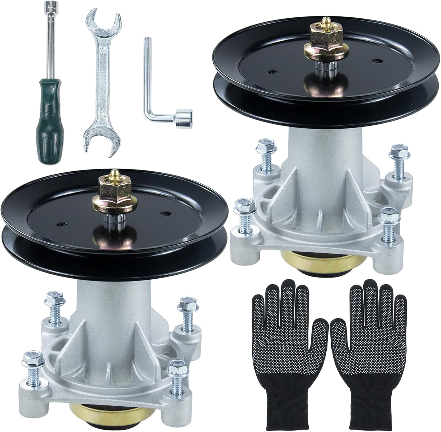 Amazon.com : LAWNEAGLE 2 Pack Greased 587819701 Spindle Assembly Kit ...