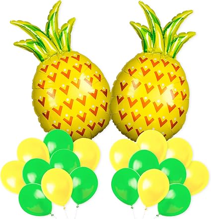 Amazon.com: 20 Pieces, Pineapple Balloons Set - Pineapple Party ...