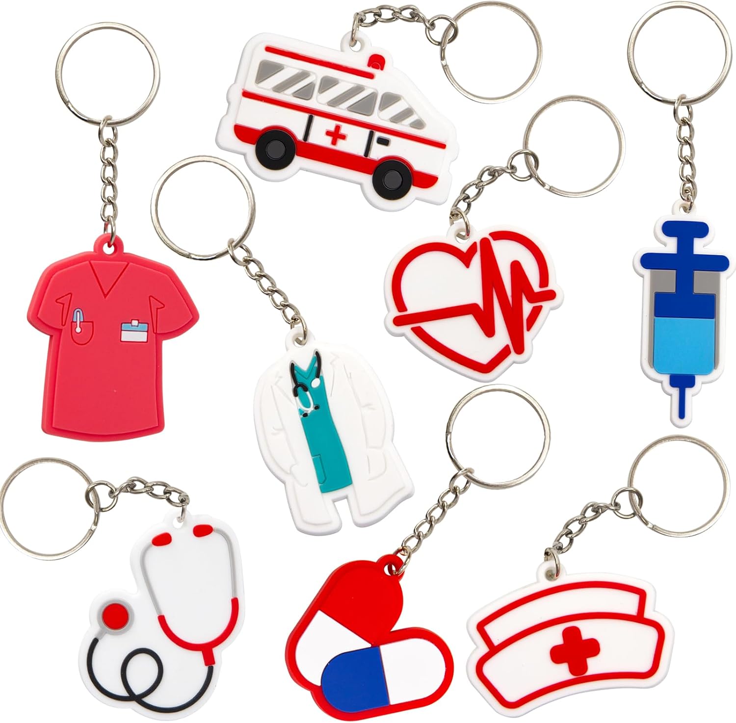 Amazon.com: FANCY LAND Nurse Keychain Bulk Nurse Appreciation Gifts for ...