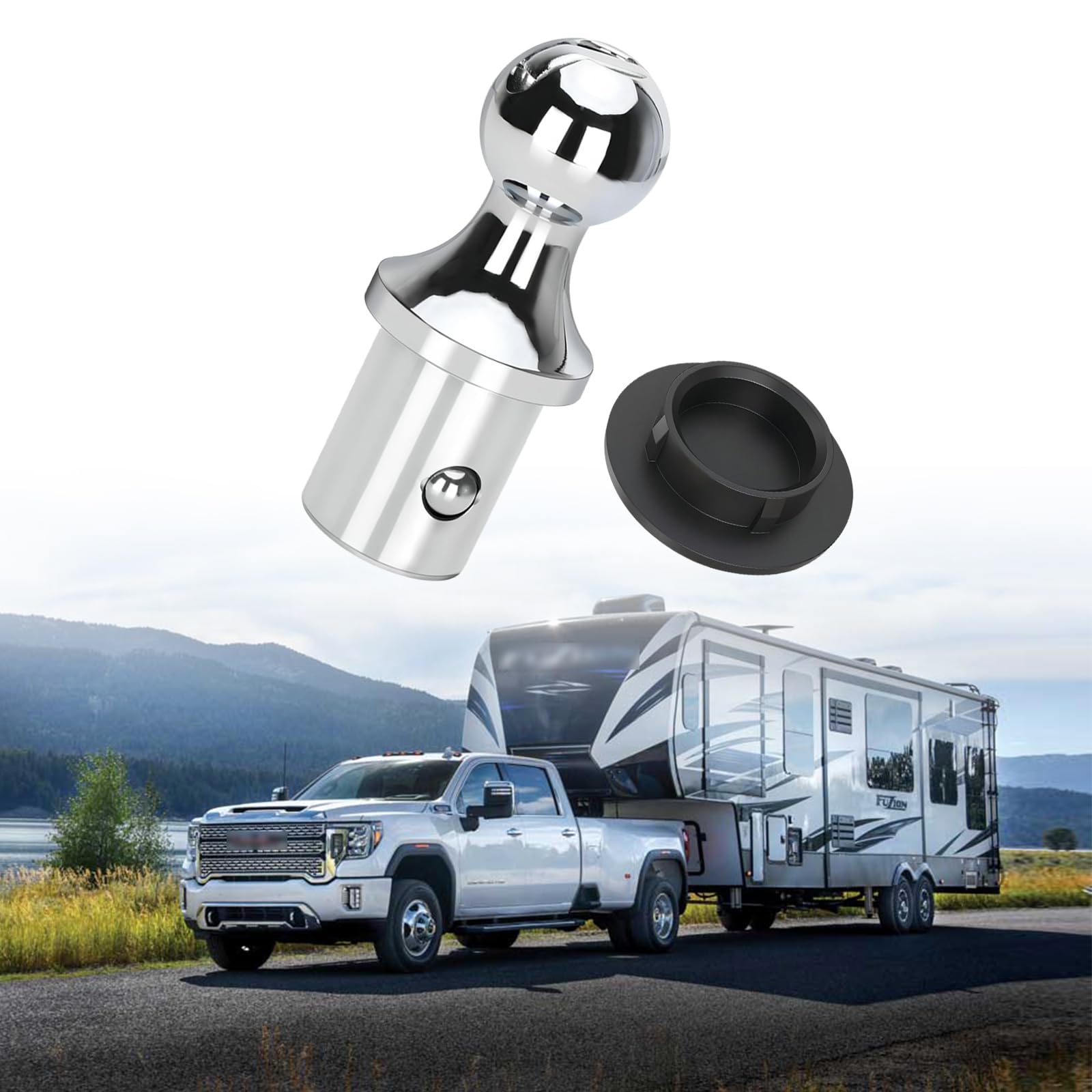 Amazon.com: 60601 Puck System Gooseneck Hitch Ball, 2 5/16-Inch ...