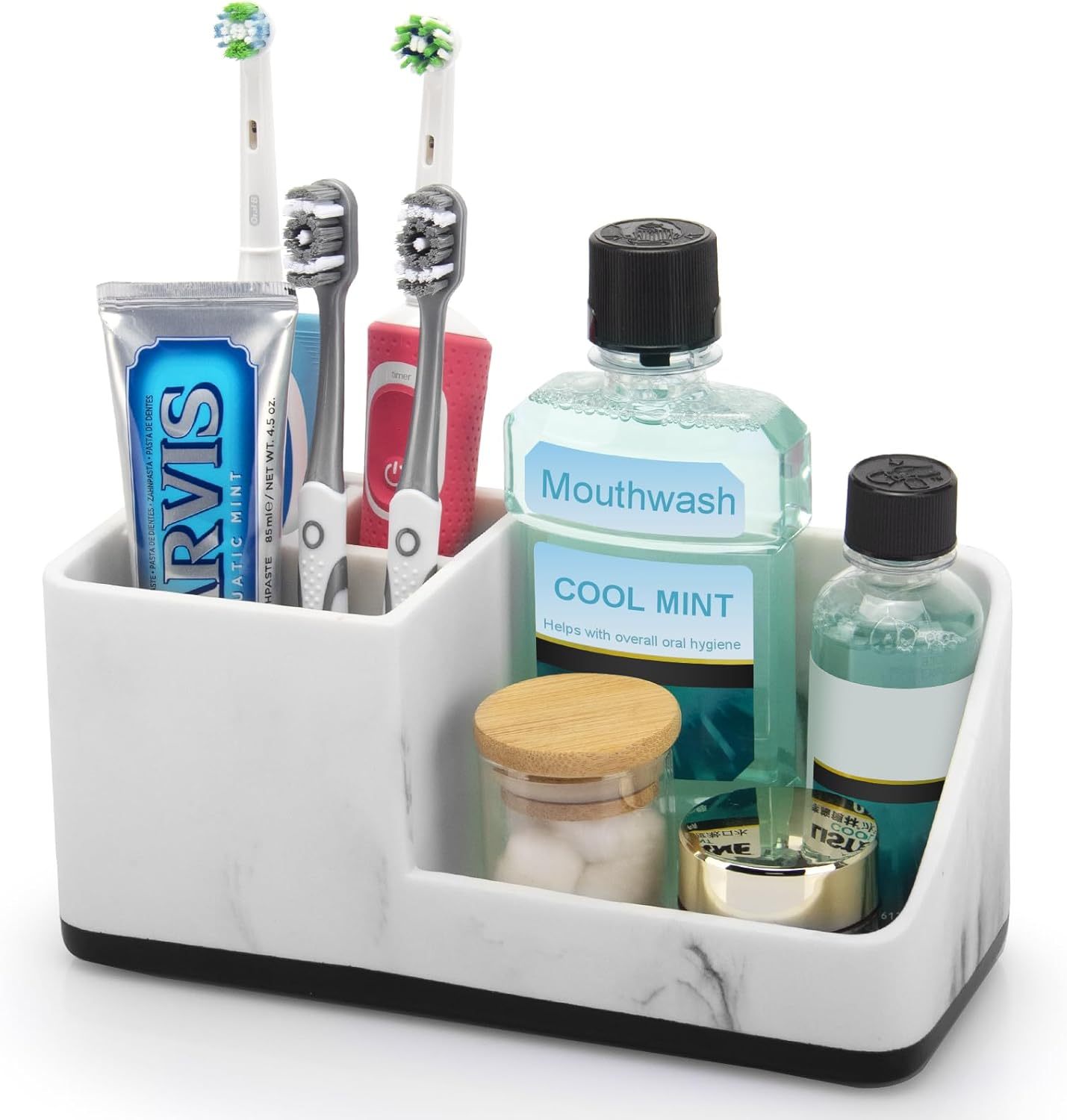 Amazon.com: PARKMANI Marble Bathroom Counter Organizer, Kids Electric ...