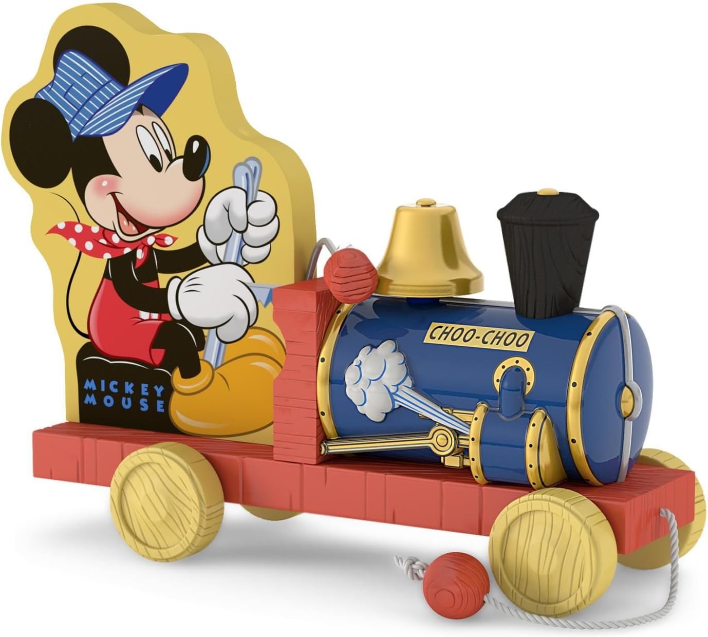 Amazon.com: Hallmark 2016 Choo-Choo Mickey Mouse Train Ornament : Home ...