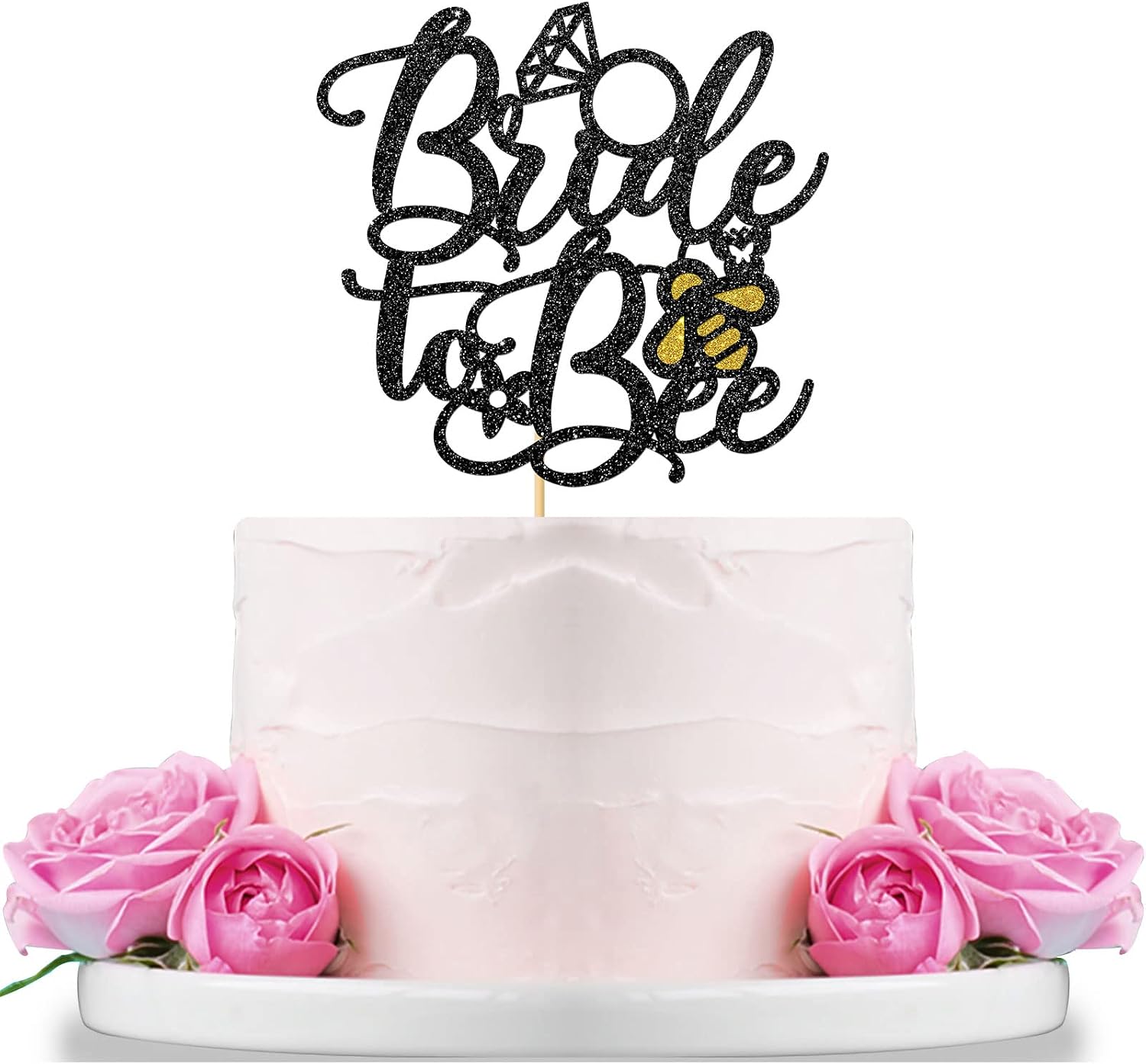 Amazon.com: WeBenison Bride to Bee Cake Topper/Bee Theme Bridal Shower ...