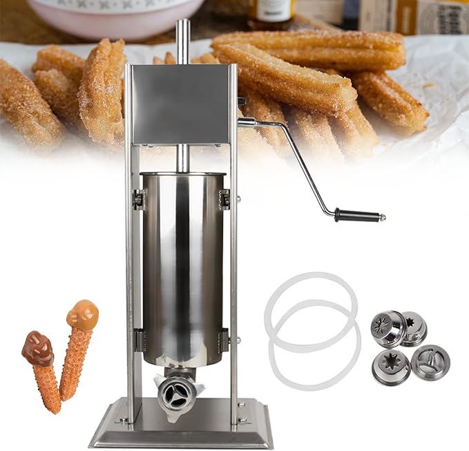 Amazon.com: Commercial Churros Maker Machine,5L/11lbs Stainless Steel ...