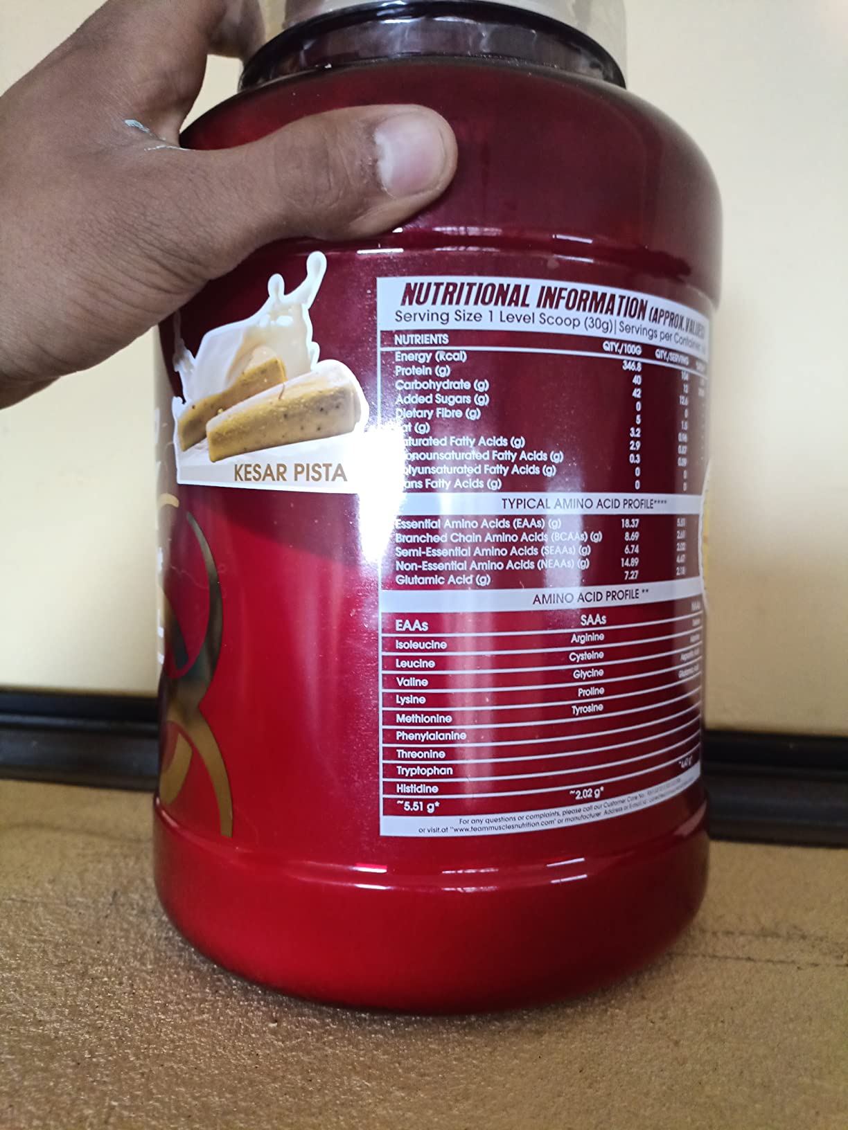 TM WITH TEAM MUSCLES 100% Maxx Protein Professional- 2Kg(Butterscotch ...