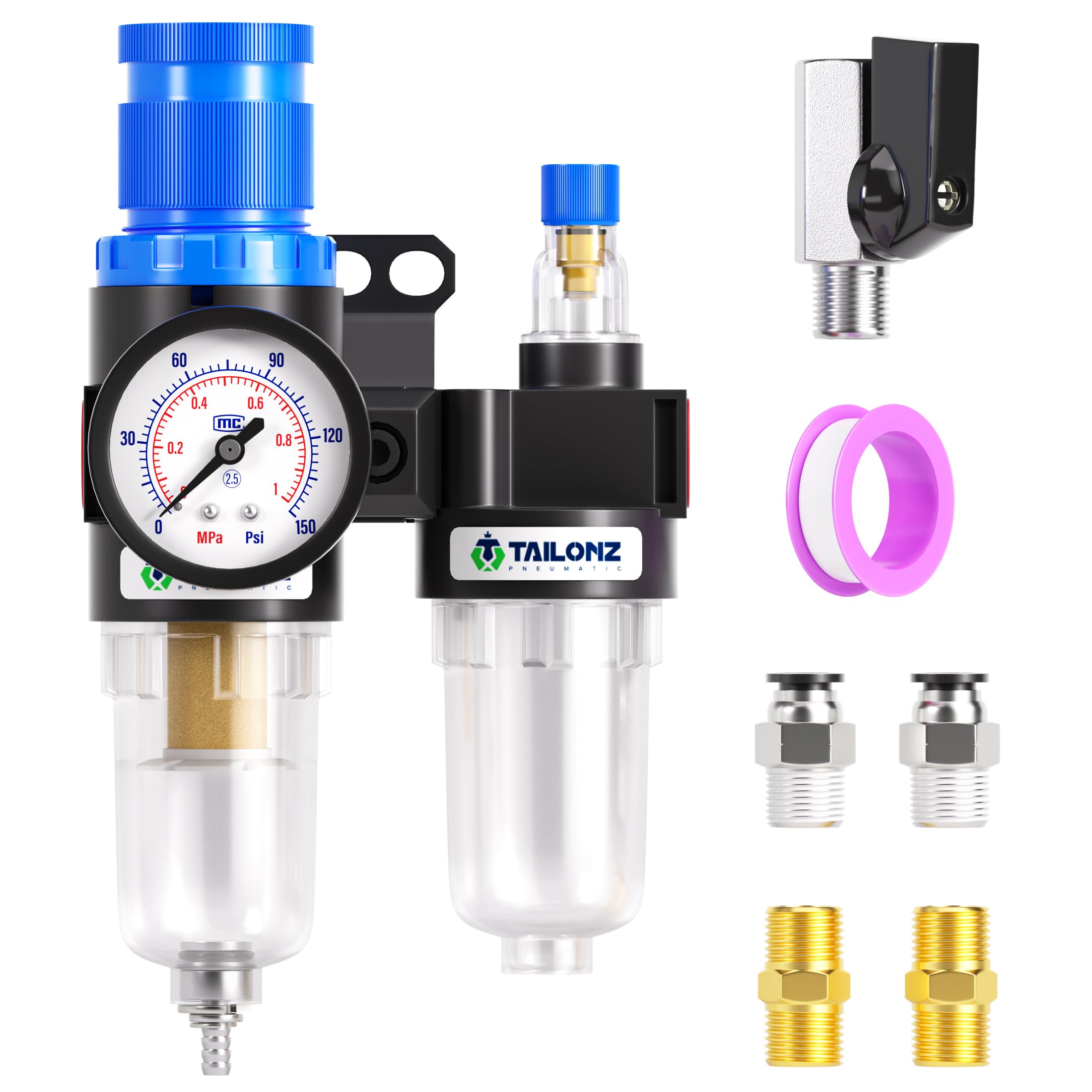 Tailonz Pneumatic 1 4 Inch Npt Afc2000 Air Filter Pressure | Desertcart GB