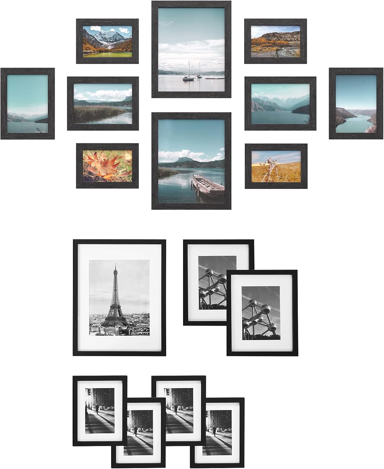 Amazon.com - SONGMICS Different Sizes Picture Frames Bundle with 17 ...