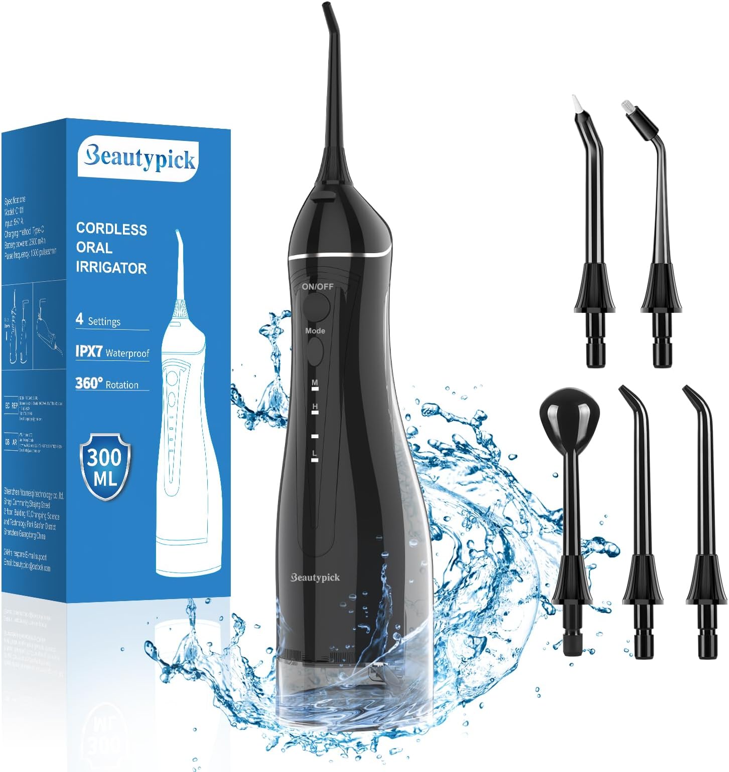 Amazon.com: Beautypick Water Dental Flosser Pick for Teeth: Cordless ...