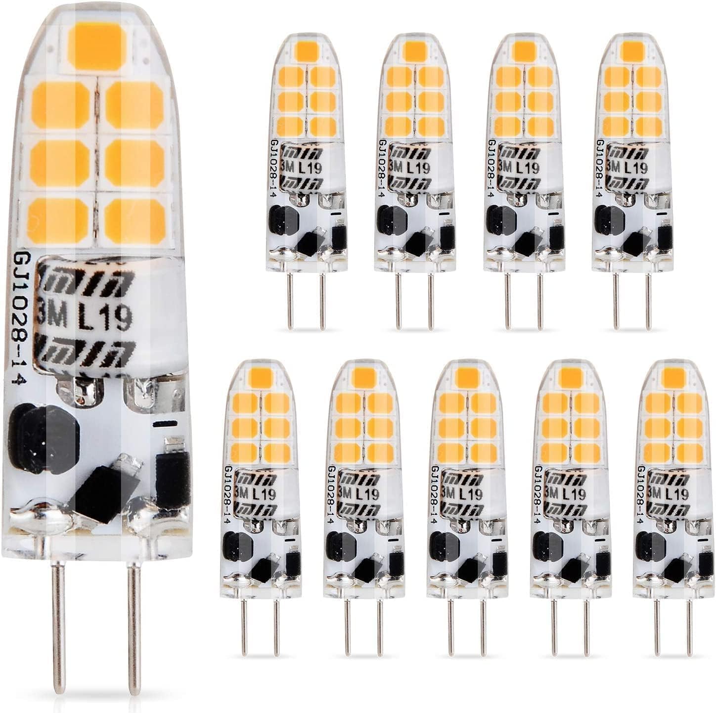 Aegislogic G4 LED Bulb 3000K Warm White Non-Dimmable Replacement for G4 ...