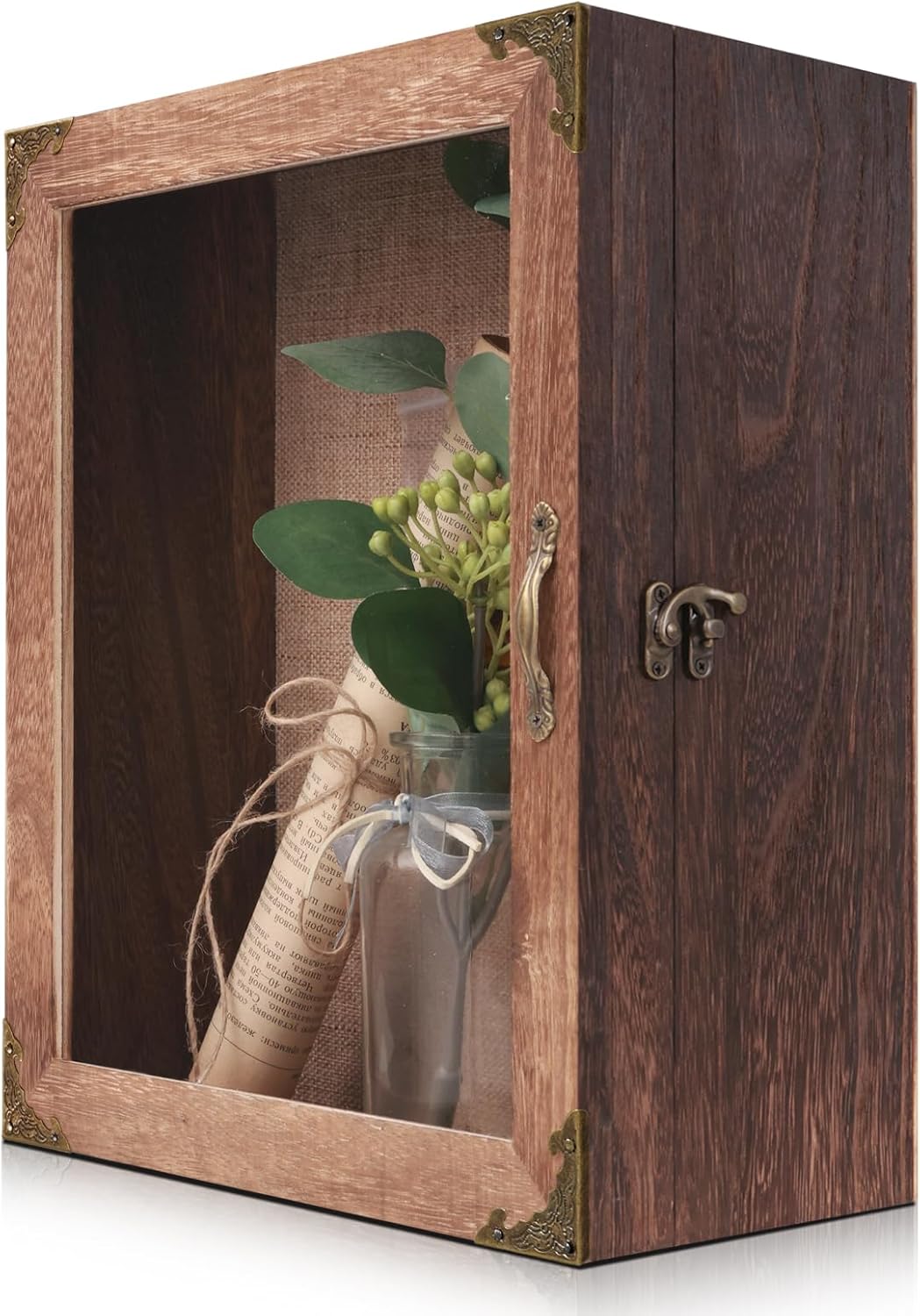 Amazon.com - KAASTHAA Shadow Box Frame 11x13, Depth 5in Shadow Boxes Display Cases, Rustic Burnt ...