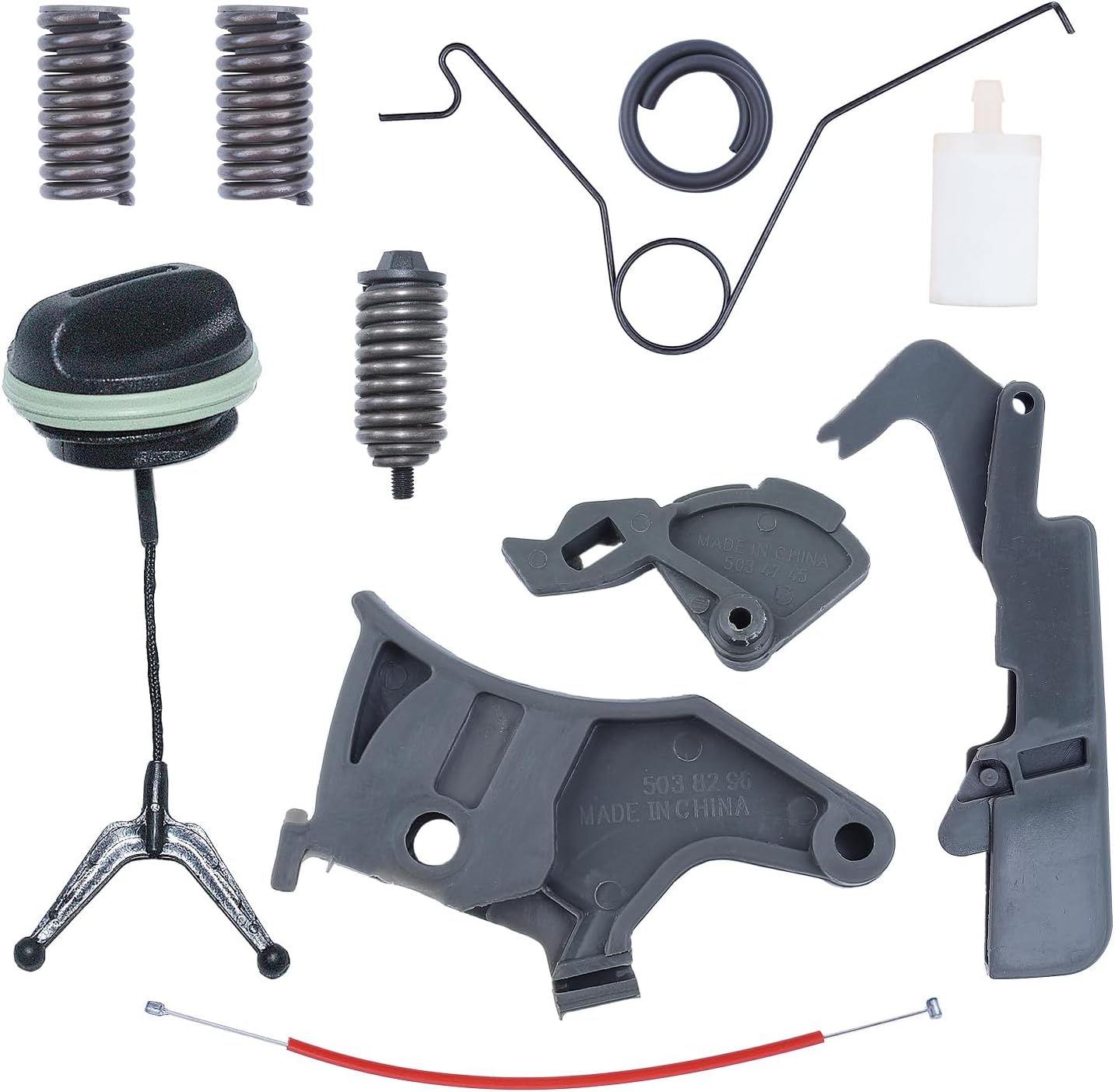 Amazon.com: Mtanlo Throttle Trigger Cable Kit For Husqvarna 362 365 371 ...