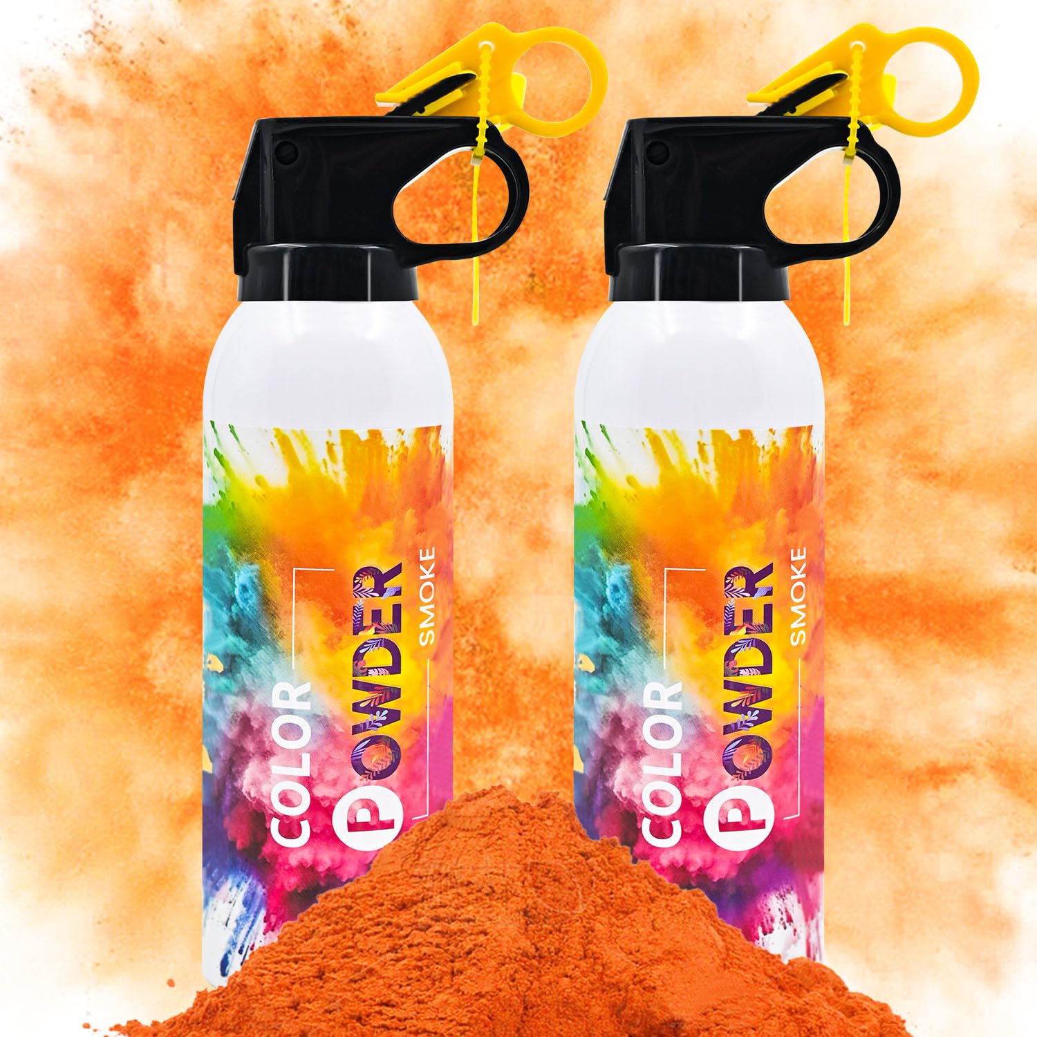 Amazon.com: Orange Powder Smoke Gender Reveal Extinguisher Color Powder ...