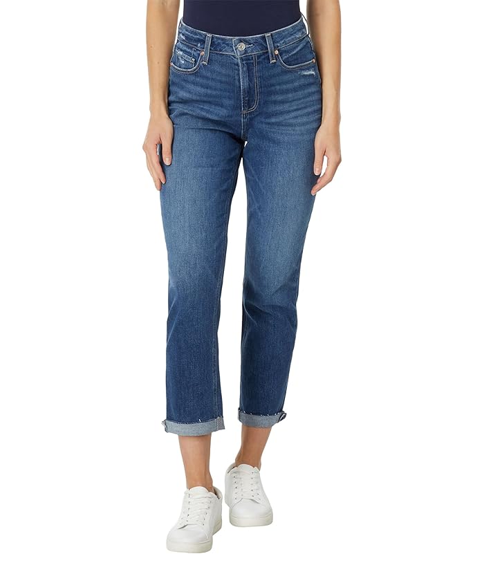 Women's Paige High-Rise Brigitte Raw Hem Cuf in Whatever Distressed | 6pm