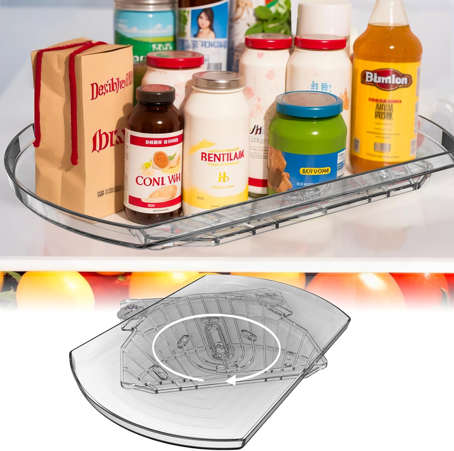 Amazon.com - Lazy Susan Turntable Organizer for Refrigerator, Fridge ...