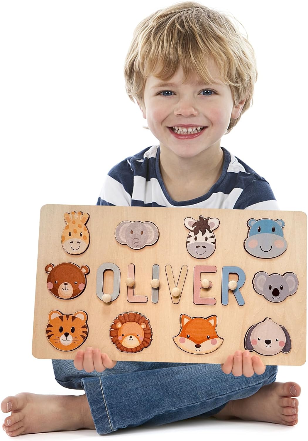 Amazon.com: KrazeKK Personalized Name Puzzle for Kids, Customized ...