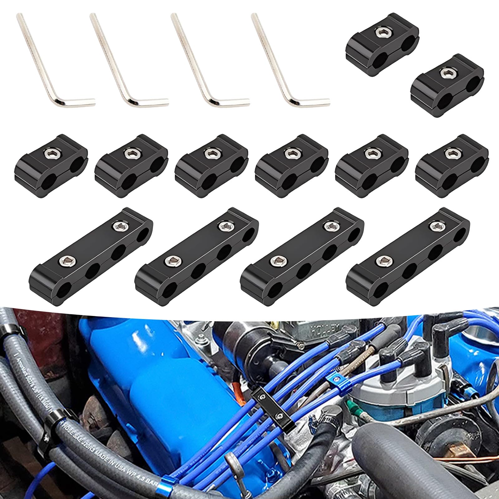 Snapklik.com : Slykew Pack-12 Metal Four-hole Vehicle Divider, Car ...