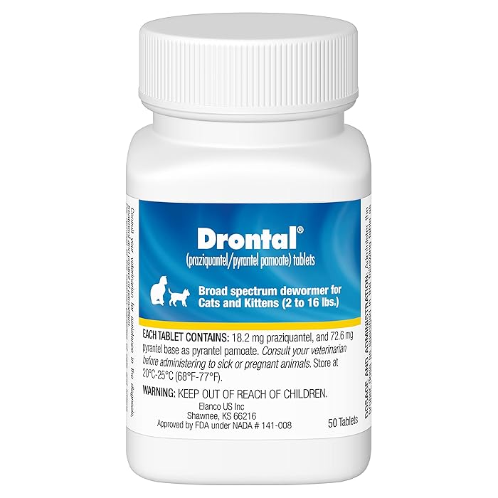 Buy Drontal Broad Spectrum Dewormer, 50 Tablets Online at desertcart ...