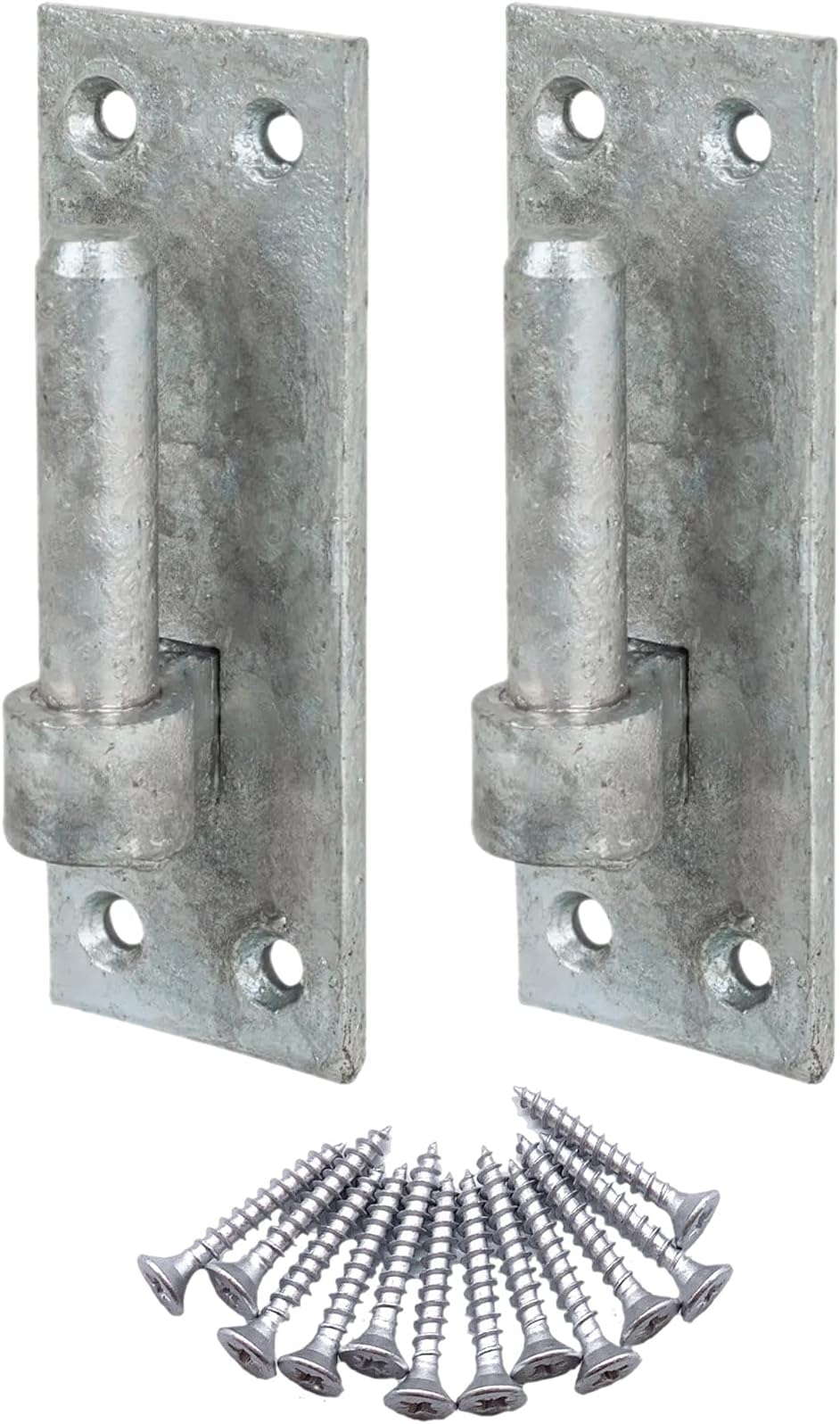 2X Heavy Duty Galvanised 19mm Hook Plates - Farm/Field Gate Square ...