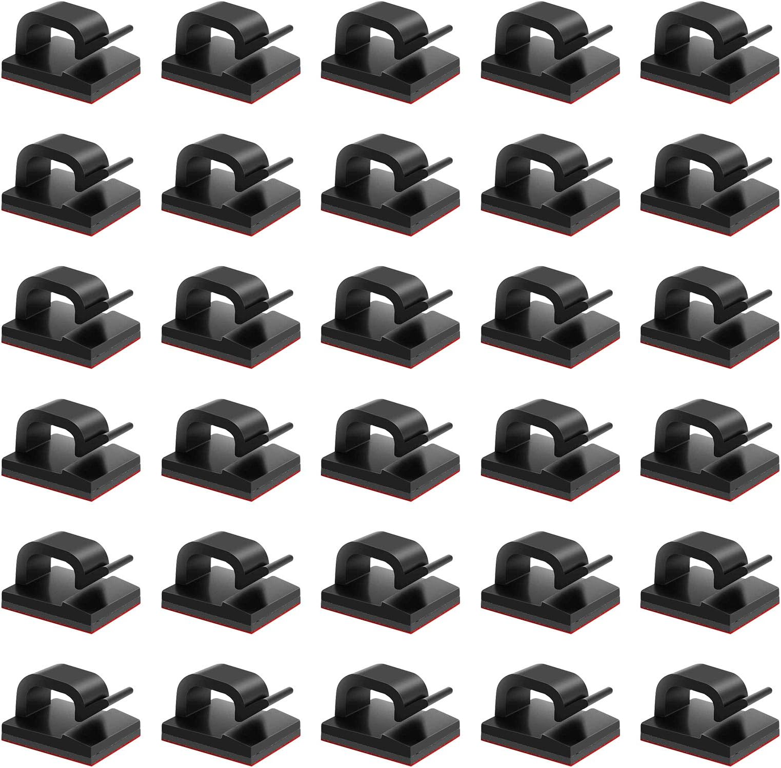 50 Packs Viaky Wire Clips Adhesive Cable Clips Cable Holder Wire ...