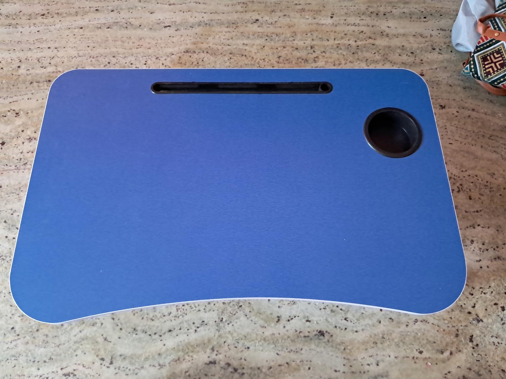 NK MART Multipurpose Foldable Laptop Table with Cup Holder | Mac Holder ...