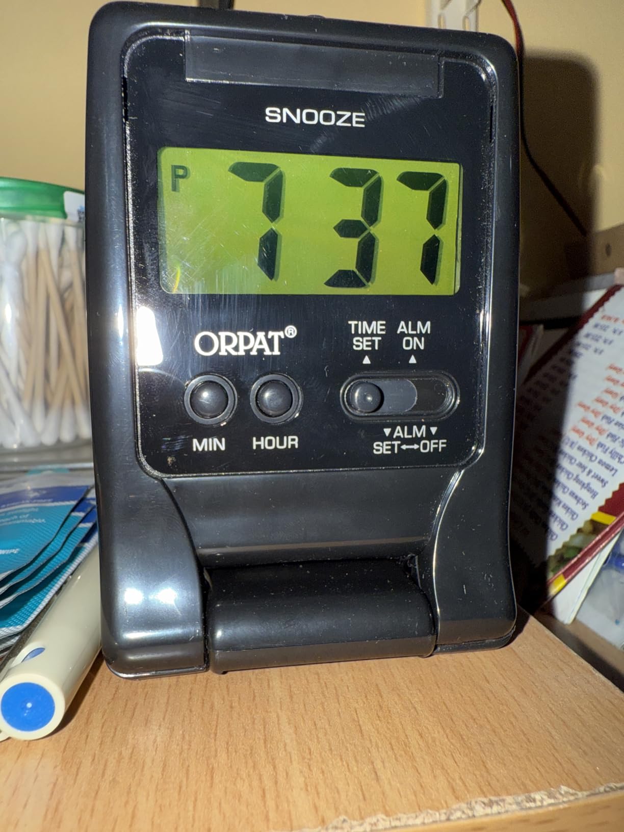 Buy Orpat Plastic Ajanta Digital Alarm Clock with Snooze and Light ...