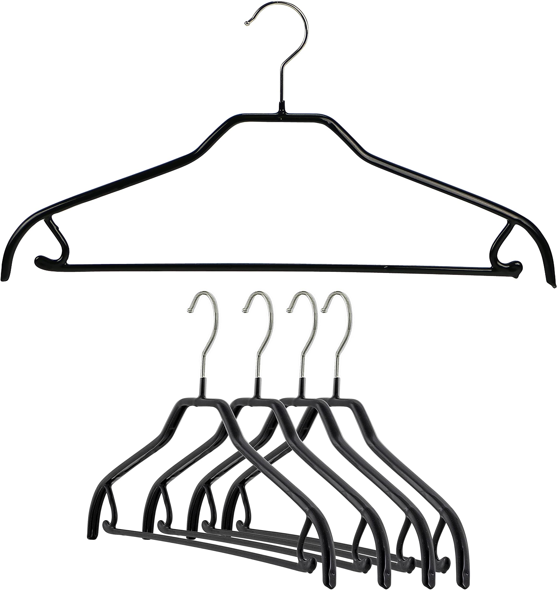 Amazon.com: Mawa by Reston Lloyd Euro Narrow Clothing Hangers, Set of ...