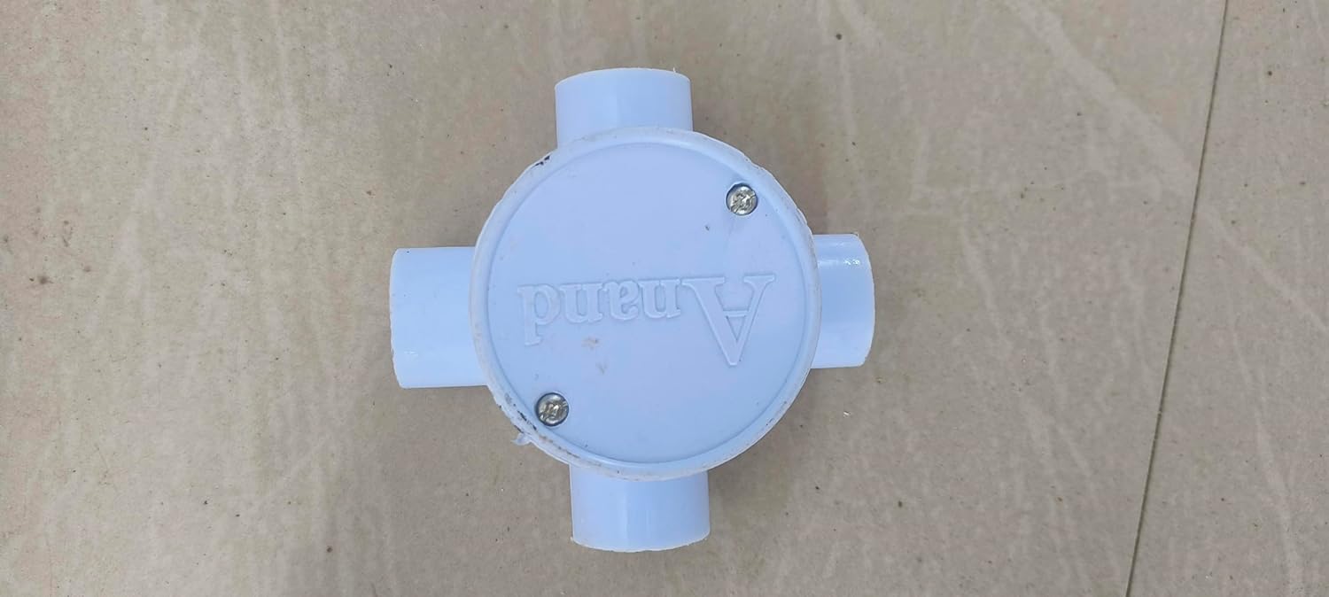 CHITRA ELECTRICALS PVC 1 INCH 4 WAY JUNCTION BOX PACK OF 10 : Amazon.in ...