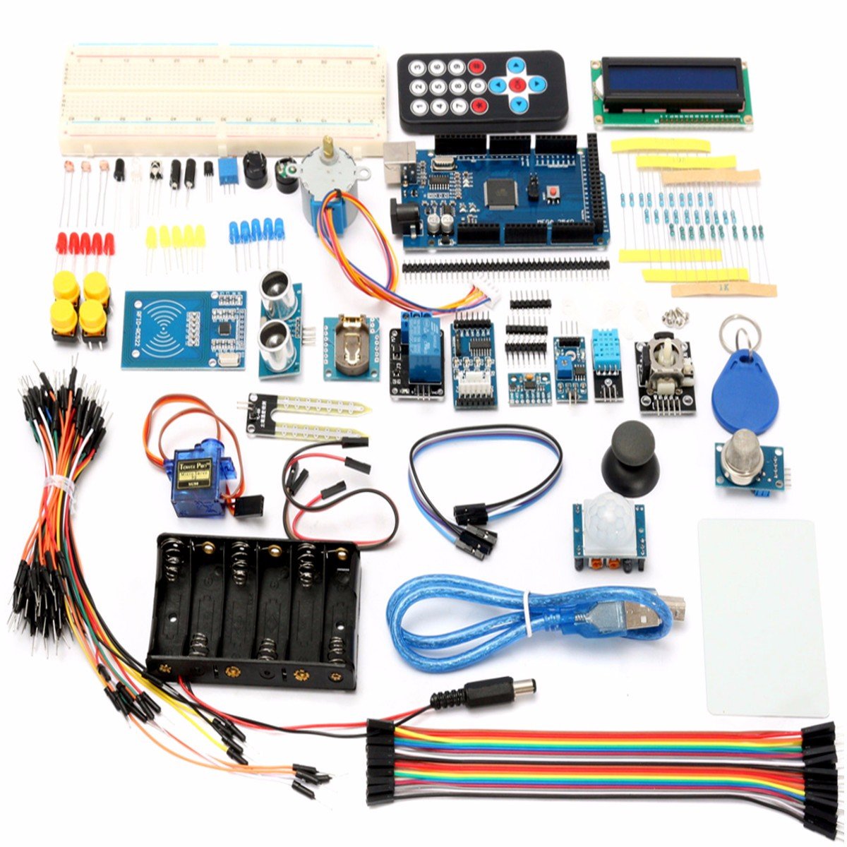 Buy Mega 2560 Starter Learning Kit With 1602 Lcd Rfid Relay Motor Buzzer For Arduino Online At