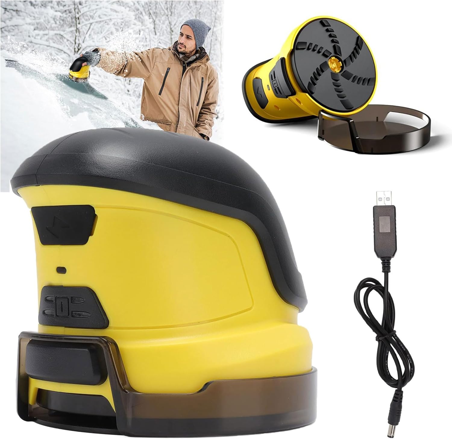 Electric Ice Scrapers for Car Windshield,Cordless Electric Handheld Ice ...