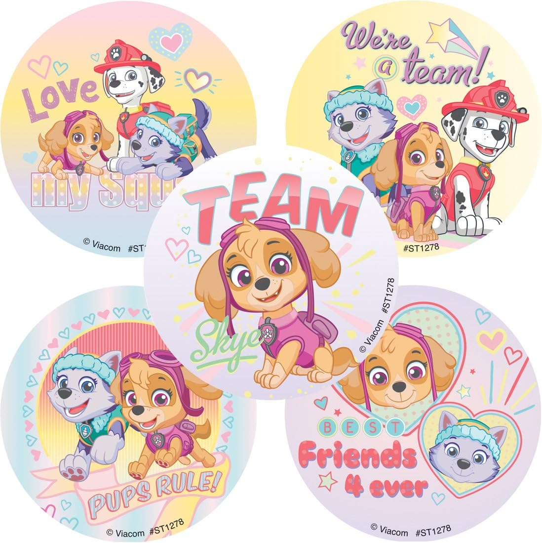 Amazon.com: SmileMakers PAW Patrol: Skye Stickers - Prizes 100 per Pack ...