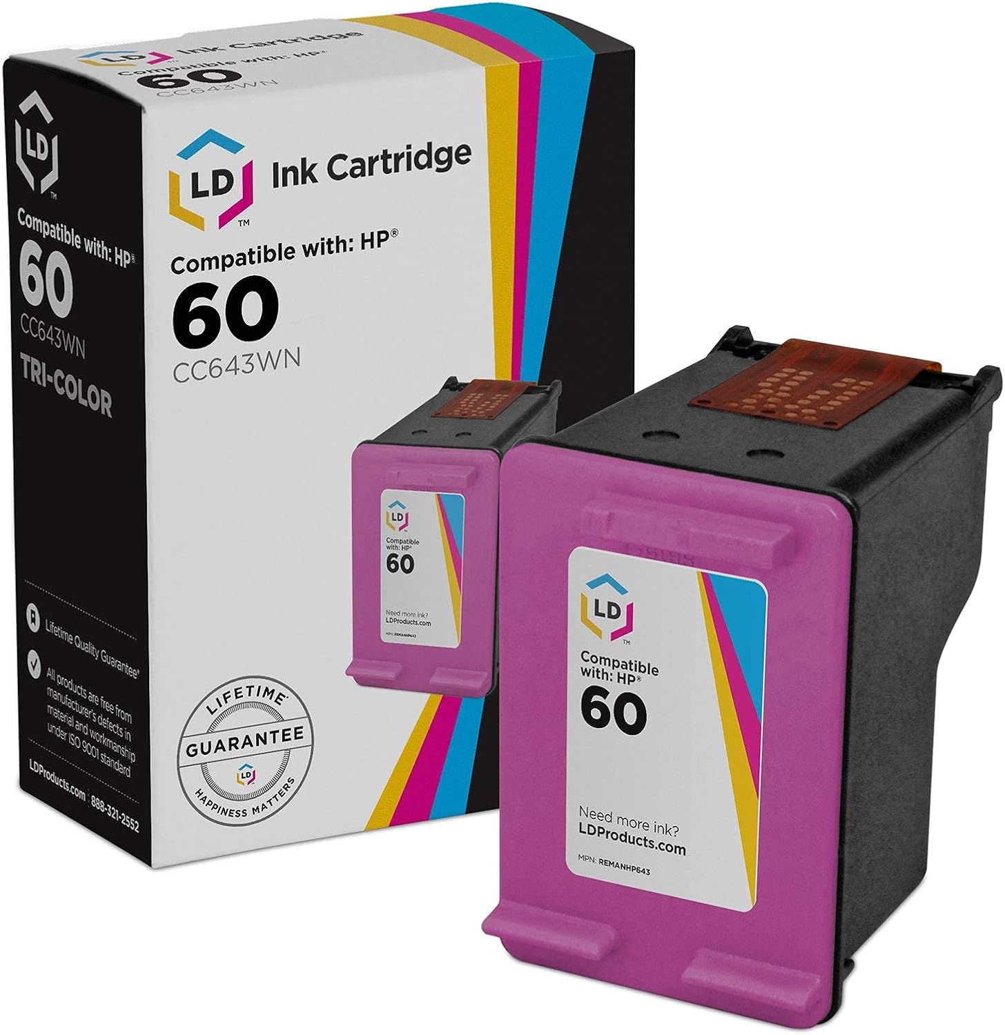 Amazon.com: LD Products Remanufactured Compatible Ink Cartridge ...