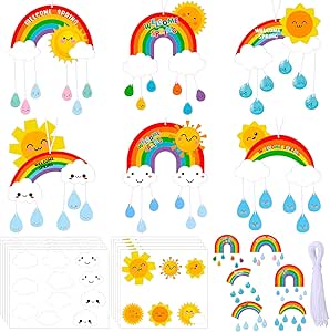 Amazon.com: Engrowtic 30 Sets Spring Craft Kit for Kids DIY Welcome ...