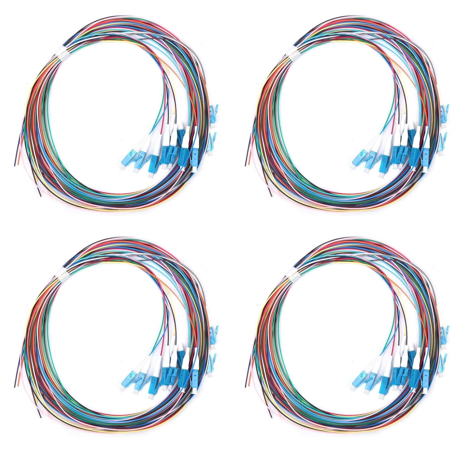 Amazon.com: Terizger 4Pcs 1.5Meter 12 Strand Single Mode Fiber Optic ...