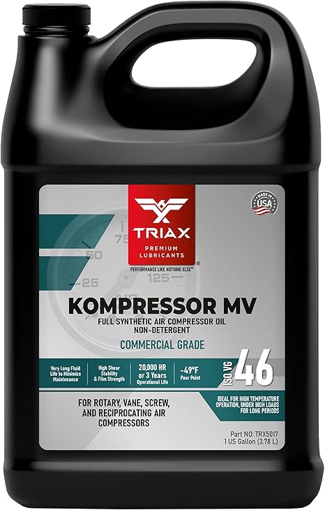 TRIAX Kompressor MV ISO 46, Multi Vis, Full Synthetic Air Compressor ...