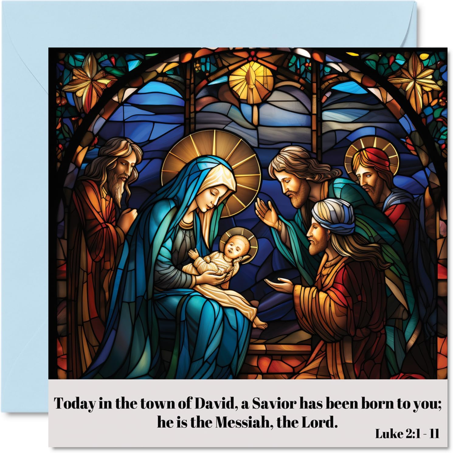 Religious Christmas Cards for Women Men - Nativity - Merry Xmas ...